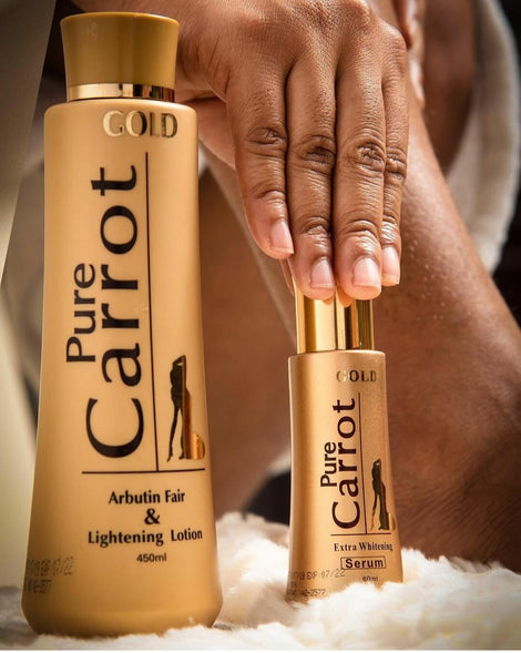 Pure Carrot Gold Arbutin Fair Lightening Lotion Plus The Serum – jbeautys